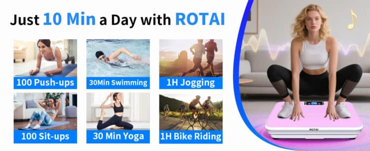 ROTAI Shake Plate Vibration Exercise Machine - Angry Lion Fitness