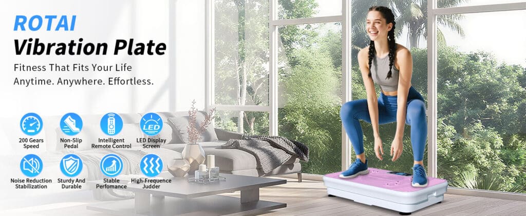 ROTAI Shake Plate Vibration Exercise Machine - Angry Lion Fitness